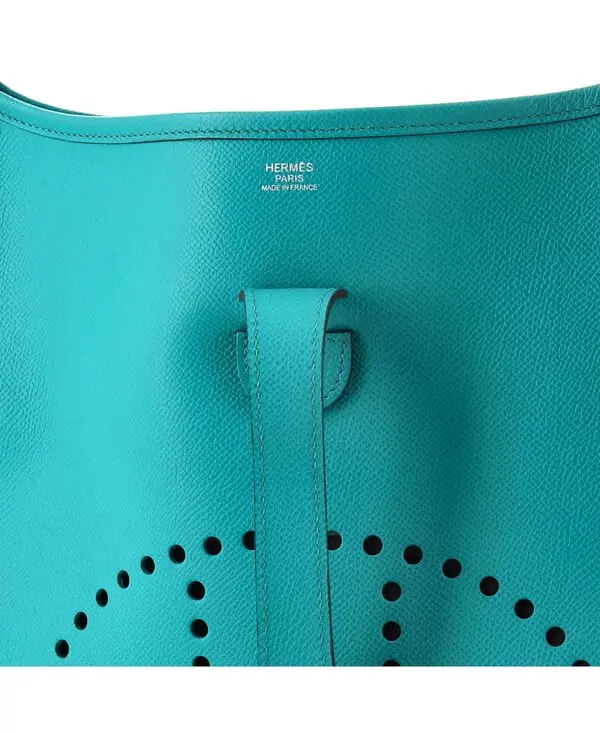 Hermès Gm Evelyne Bag Gen Iii Epsom - Blue