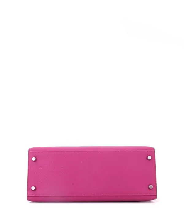 Hermès Kelly 28 Handbag Pink Epsom With Palladium Hardware - Rose Pourpre