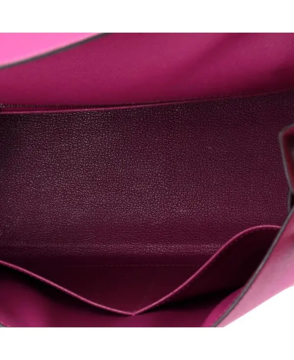 Hermès Kelly 28 Handbag Pink Epsom With Palladium Hardware - Rose Pourpre