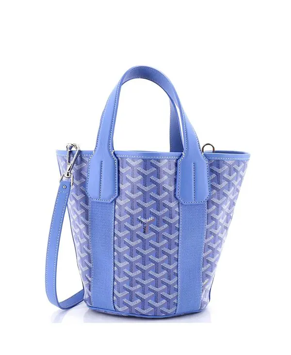 Goyard Pm Belharra Tote Coated Canvas - Blue