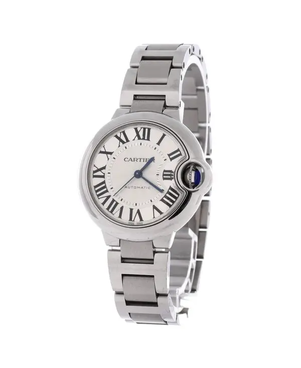 Hermès Cartier Ballon Bleu Stainless Steel Automatic Watch 33mm
