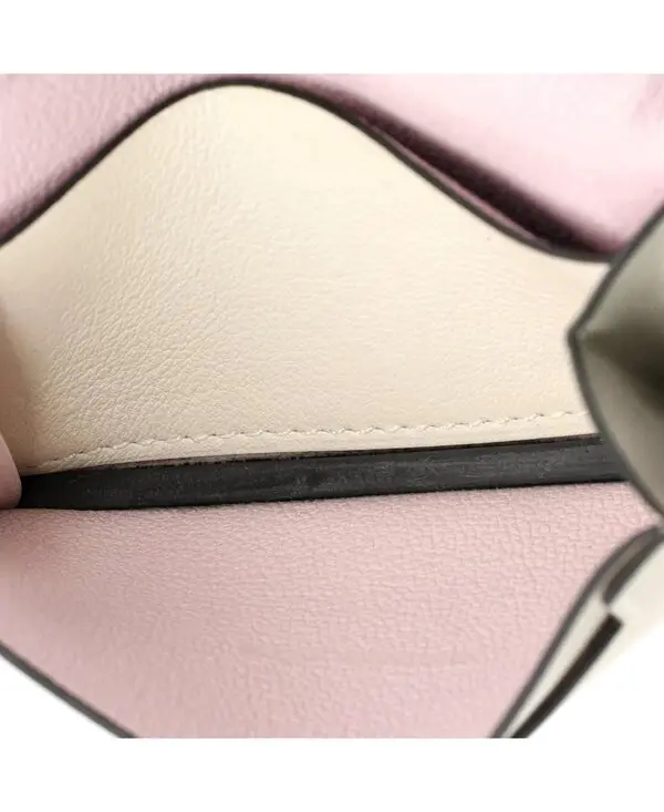 Hermès Chien Card Holder With Strap Swift And Chevre Mysore