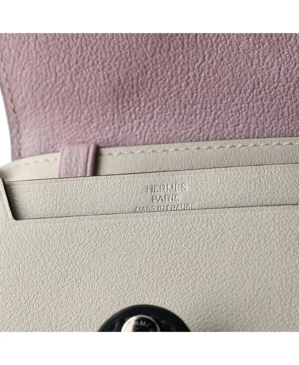 Hermès Chien Card Holder With Strap Swift And Chevre Mysore