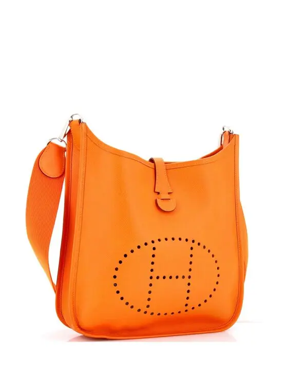 Hermès Evelyne Bag Pm Epsom Leather - Orange