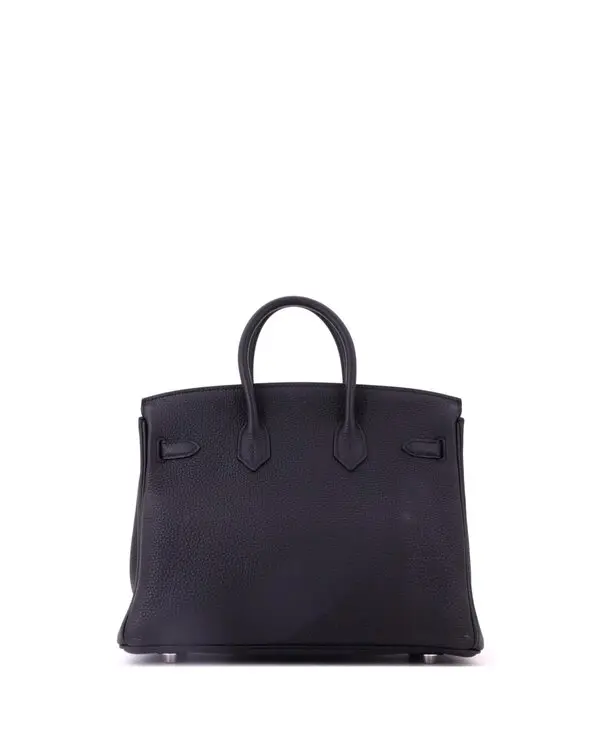 Hermès Birkin 25 Handbag Black Togo With Palladium Hardware - Noir