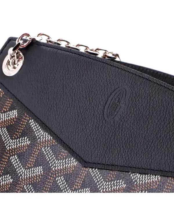 Goyard Structured Rouette Chain Shoulder Bag Coated Canvas