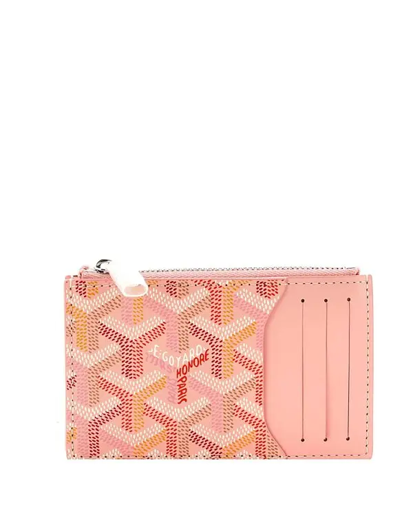 Goyard Bourbon Zipped Card Holder Coated Canvas
