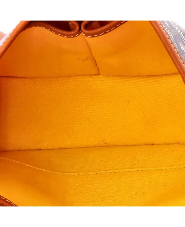 Goyard Pm Belvedere Iii Messenger Bag Coated Canvas With Leather - Brown