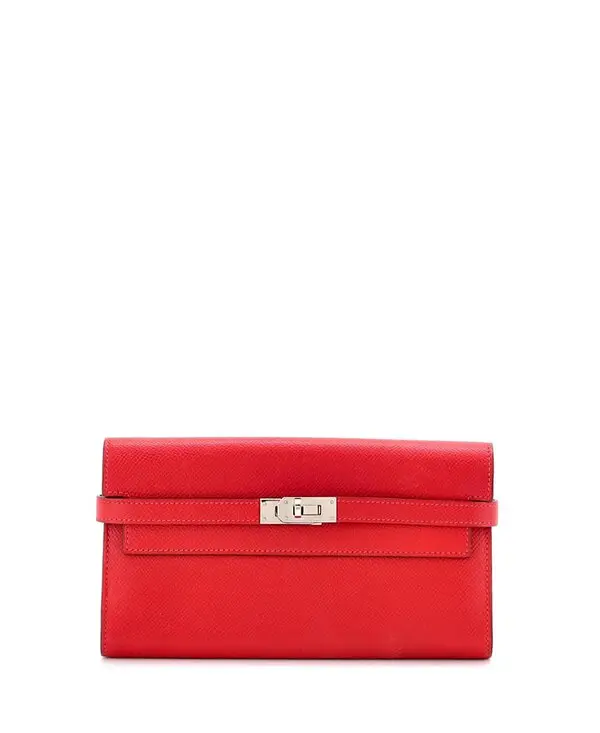 Hermès Long Kelly Wallet Epsom - Red