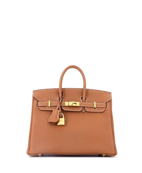Hermès Birkin 25 Handbag Brown Togo With Hardware - Gold