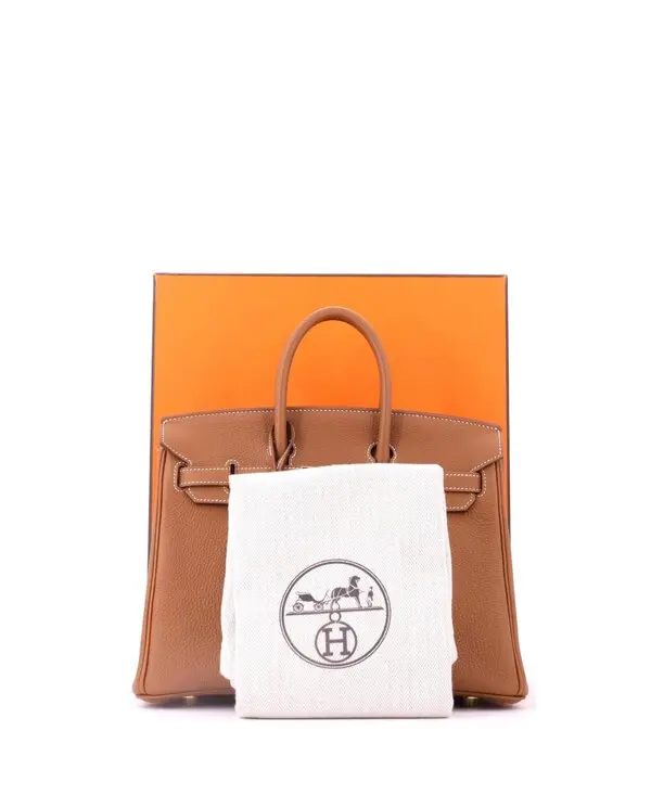 Hermès Birkin 25 Handbag Brown Togo With Hardware - Gold