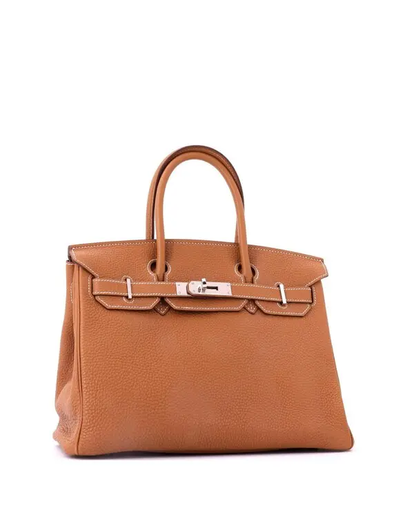 Hermès Birkin 30 Handbag Brown Togo With Palladium Hardware