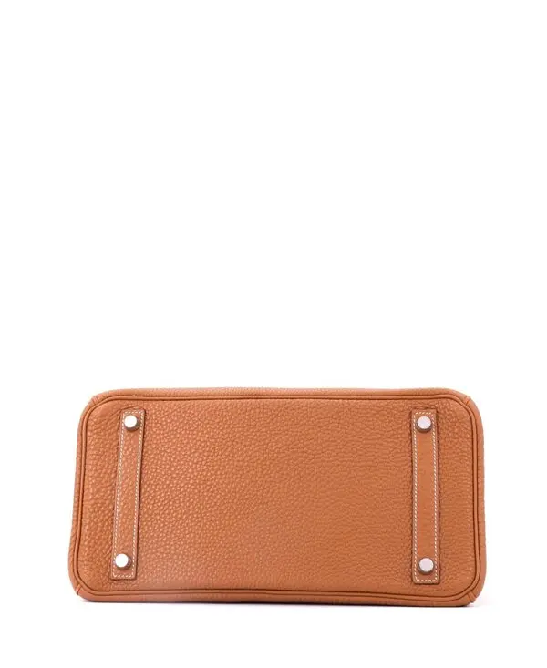 Hermès Birkin 30 Handbag Brown Togo With Palladium Hardware - Gold