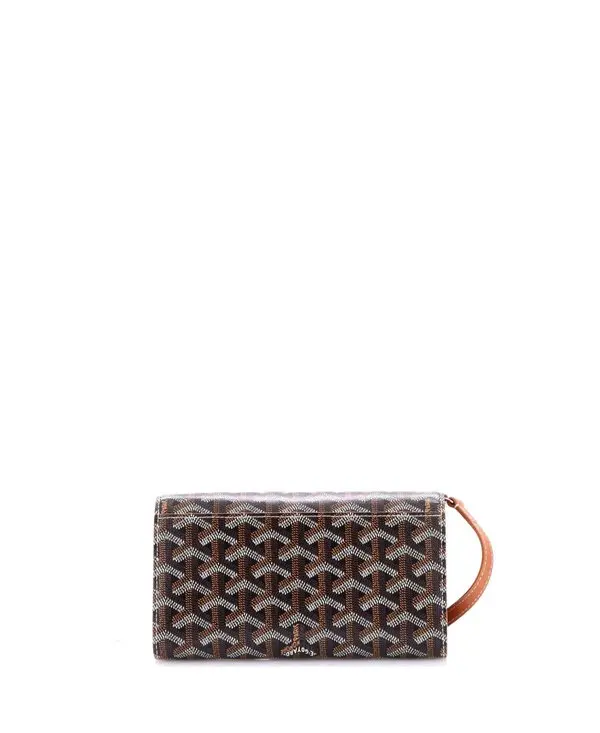 Goyard Varenne Continental Wallet With Strap Coated Canvas
