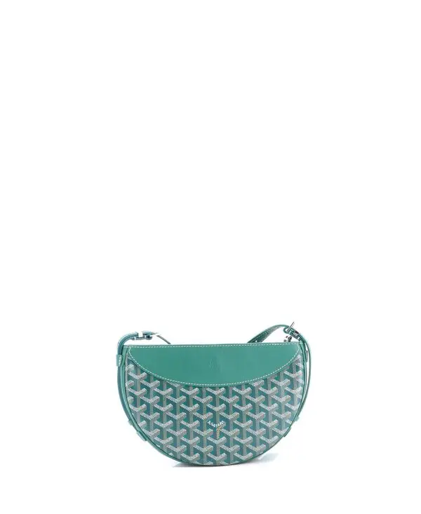 Goyard Hirondelle Shoulder Bag Coated Canvas And Leather - Green