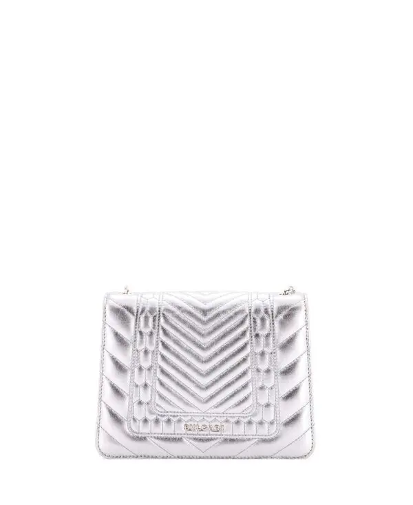 BVLGARI Small Serpenti Forever Square Shoulder Bag Quilted Leather