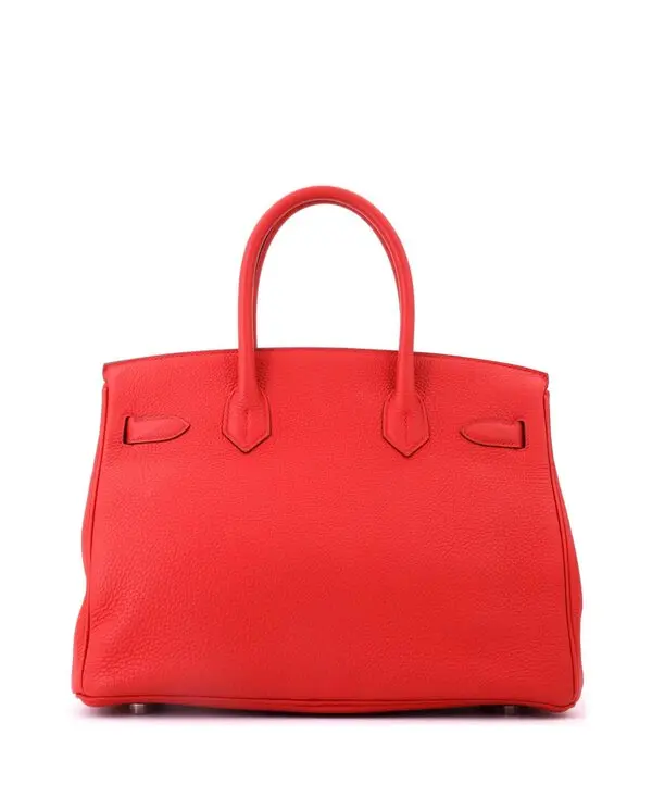 Hermès Birkin 30 Handbag Red Togo With Palladium Hardware