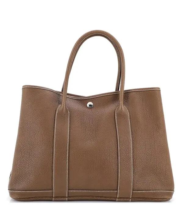 Hermès 36 Garden Party Tote Leather - Gray
