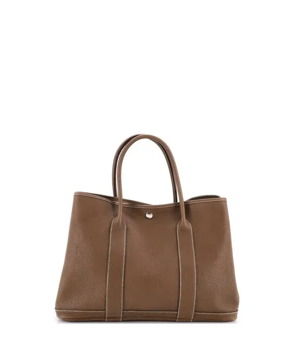 Hermès 36 Garden Party Tote Leather - Gray