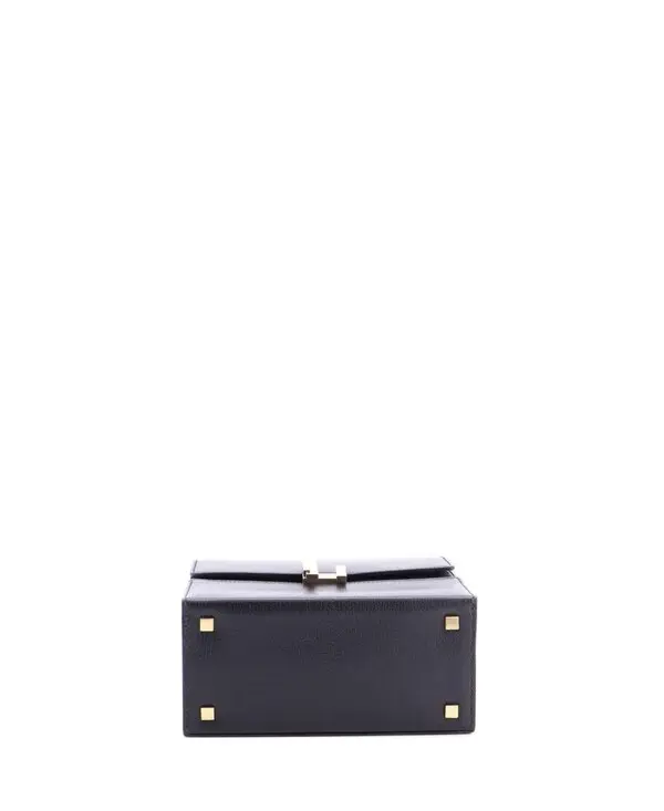 Hermès Cinhetic Top Handle Bag Chevre Chamkila