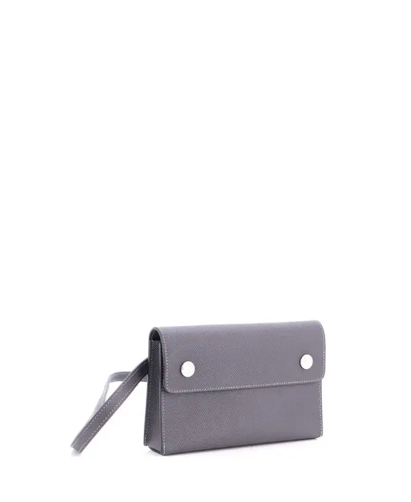 Hermès Hermesnap Wallet Bag Epsom - Gray