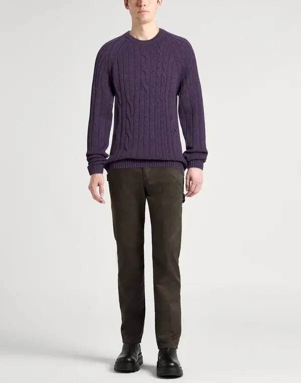 DANIELE FIESOLI Merino Wool Crew Neck Sweater
