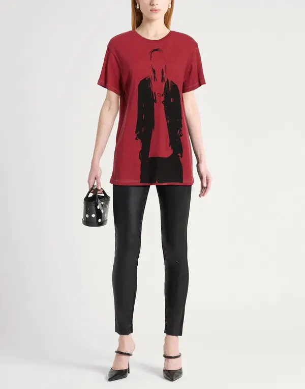 N°21 Cotton Printed T-shirt - Red