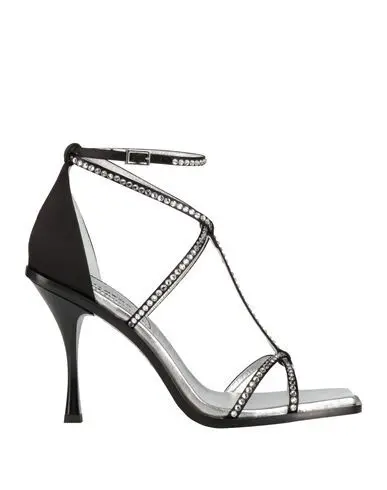 Dsquared2 Embellished Textile Sandals - Black