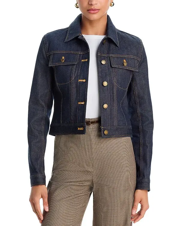 Thom Browne Shrunken Fit Japanese Selvedge Denim Jacket - Navy