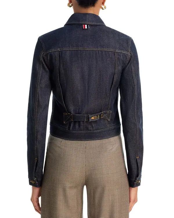 Thom Browne Shrunken Fit Japanese Selvedge Denim Jacket