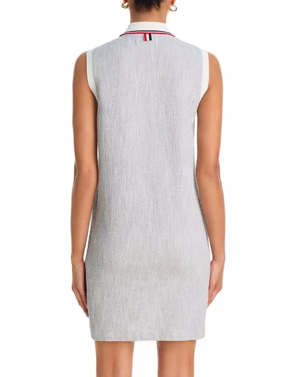 Thom Browne Sleeveless Collared Polo Dress