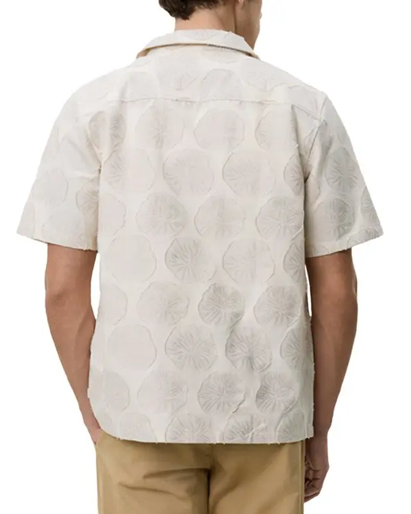 LES DEUX Dahlia Jacquard Short Sleeve Shirt