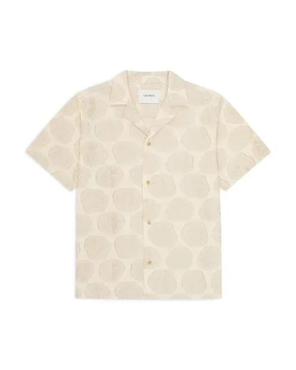 LES DEUX Dahlia Jacquard Short Sleeve Shirt