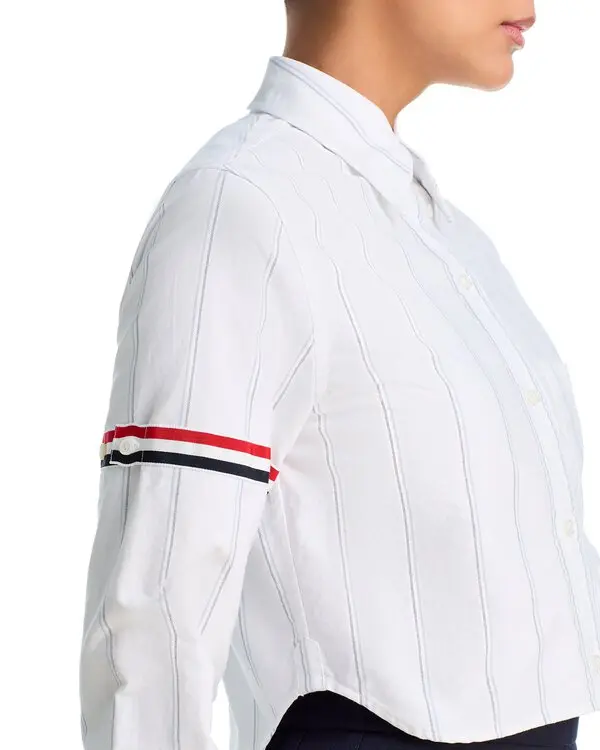Thom Browne Cropped Striped Shirt