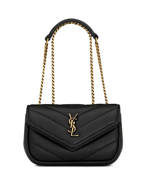 Saint Laurent Loulou Micro Bag - Black