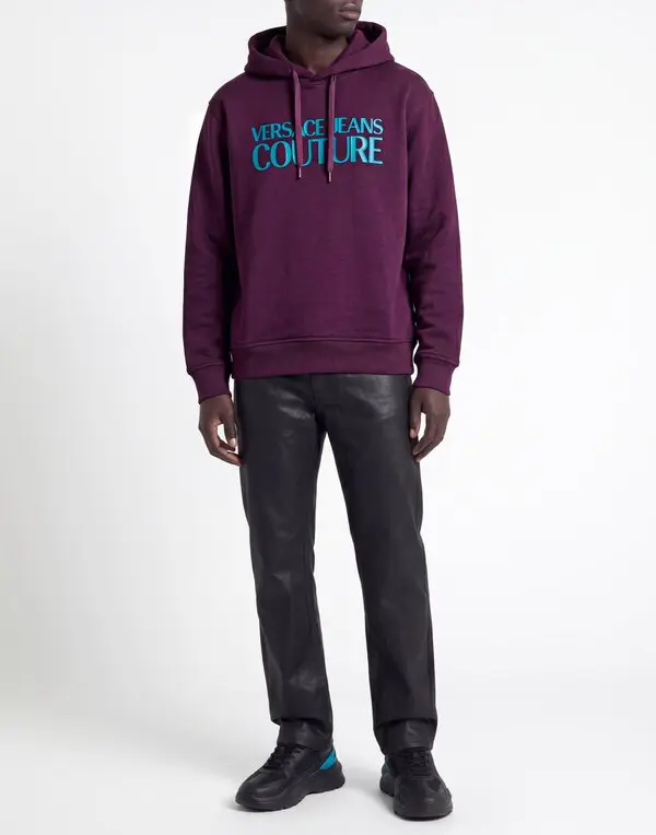 Versace Cotton Sweatshirt With Logo - Red