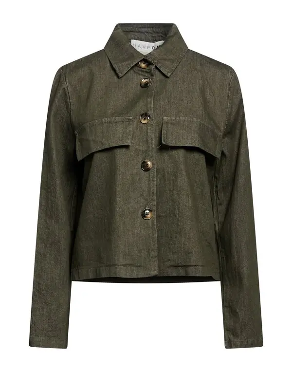HAVEONE Denim Military Cotton Jacket