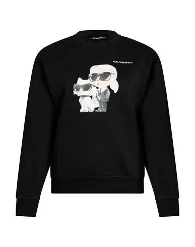 Karl Lagerfeld Organic Cotton And Recycled Polyester Sweatshirt - Black