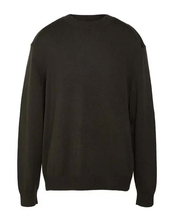 Armani Exchange Cotton, Acrylic, Virgin Wool Crewneck Sweater - Green