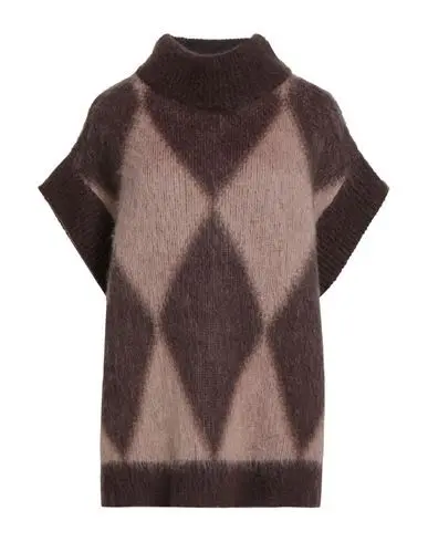 CARACTÈRE Turtleneck Chocolate Size Polyacrylic, Mohair Wool, Polyamide, Wool - Brown