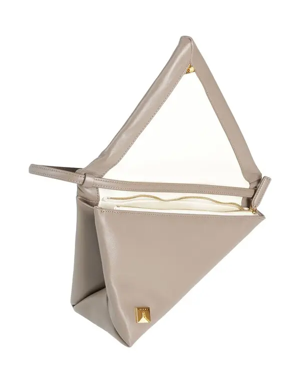 Marni Handbag Cow Leather, Brass - Grey