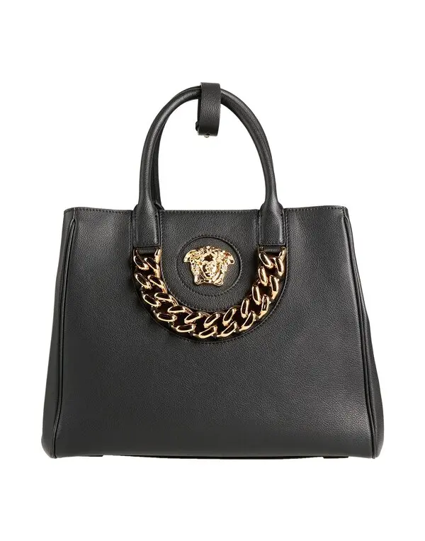 Versace Calfskin Tote - Black