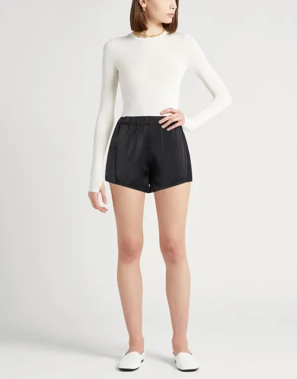 Crossley Silk Blend High-waisted Athletic Shorts