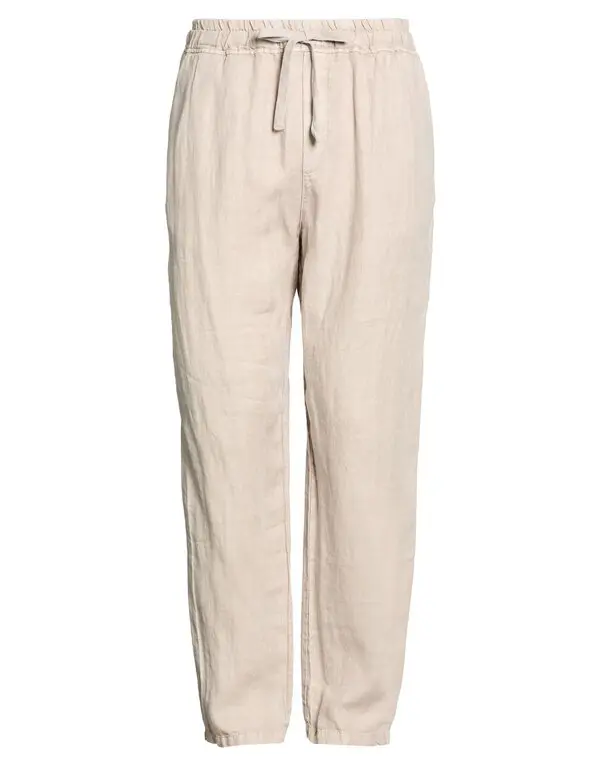 Crossley Charcoal Linen Tapered Leg Cropped Pants - Grey