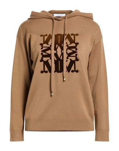 Max Mara Virgin Wool Hoodie - Camel