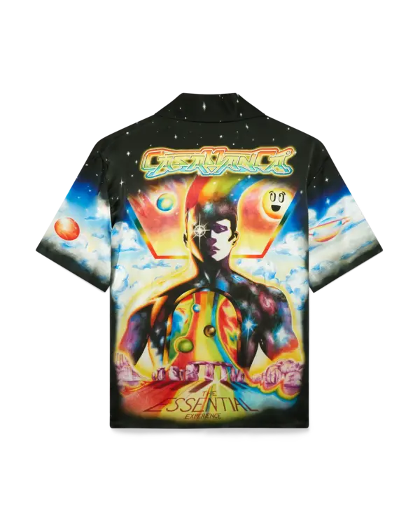 Casablanca The Essential Experience Silk Short Sleeve Shirt