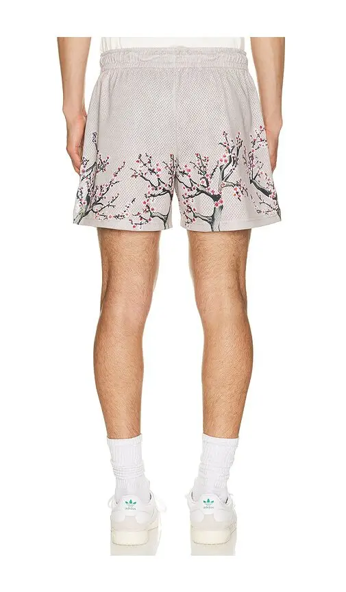 RYOKO RAIN Cherry Blossom Shorts In Grey