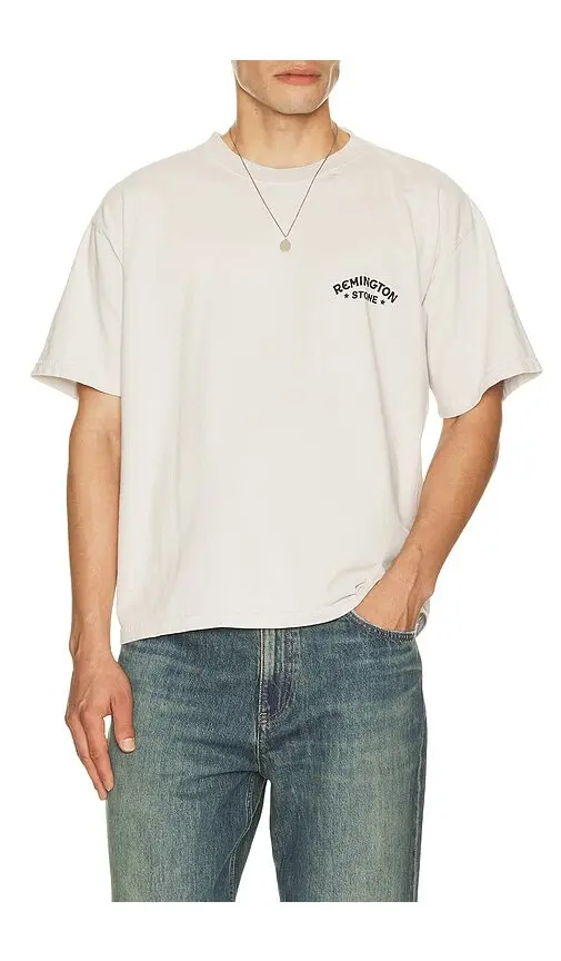 REMINGTON STONE Cowboy 2 Tee In White