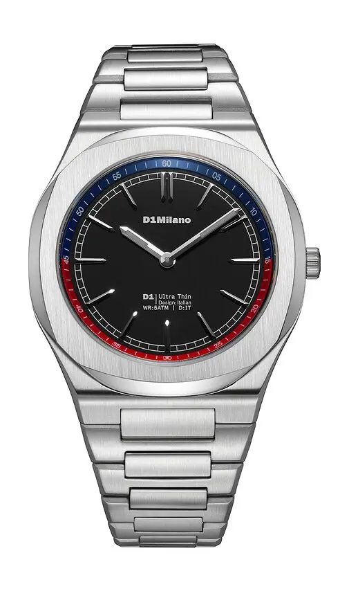 D1 MILANO Ultra Thin 1970 39mm Watch In Metallic - Silver