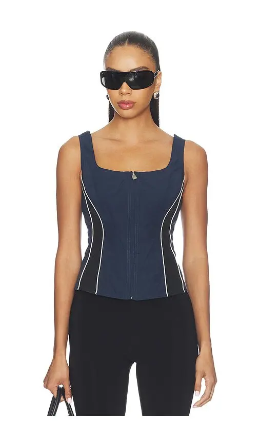 Simkhai Aya Bustier Top - Midnight Multi